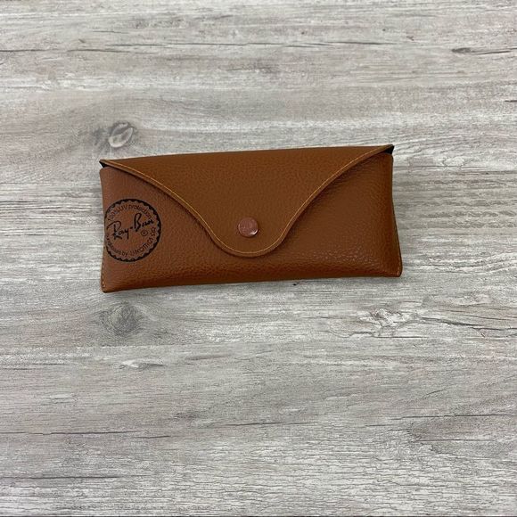 Ray-Ban | Accessories | Rayban Brown Leather Sunglasses Case | Poshmark